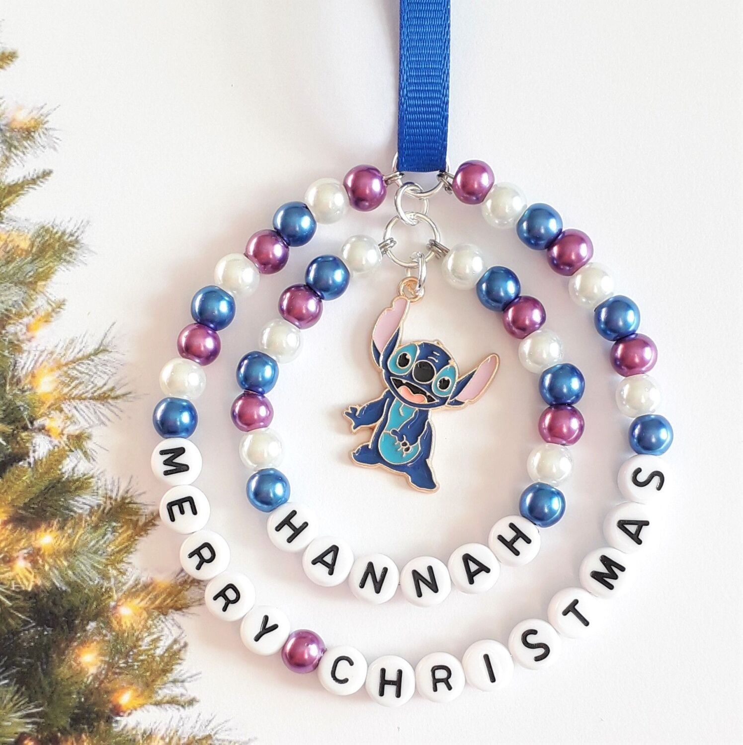 Stitch Character Christmas Tree Decoration - Personalised - Lilo ...