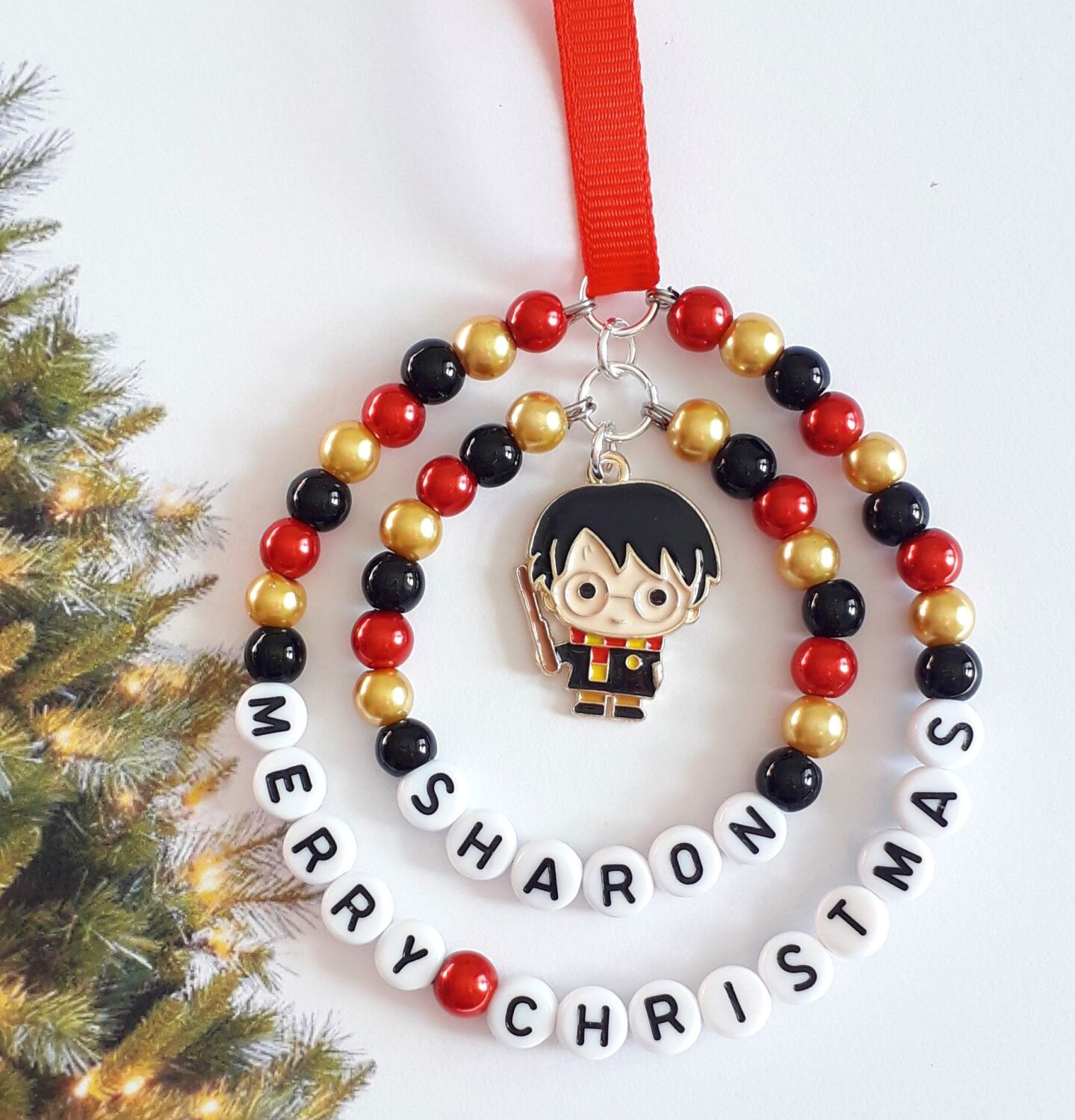 Harry Potter Theme Christmas Tree Decoration - Ron Hermione Dumbledore ...