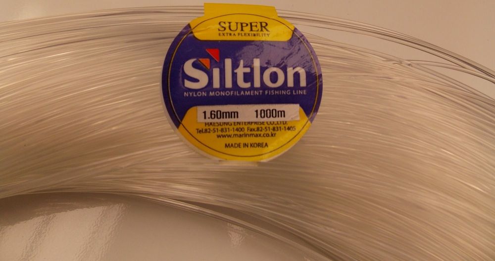 1.6mm Mono Line in 1000m coil/hank (290 lbs)