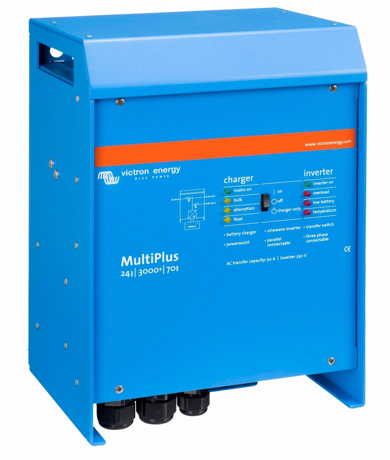 Victron MultiPlus Inverter/Charger 24v 3000VA 70A-16A