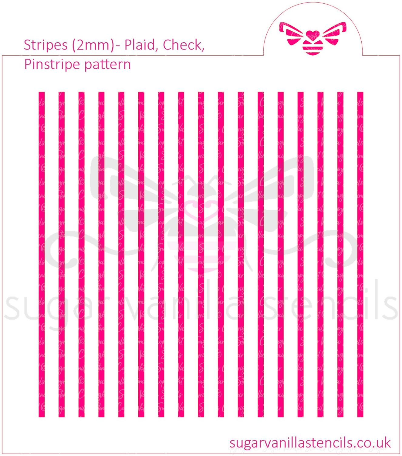 Stripes Cookie Stencil - Plaid cookie stencil - Check pattern cookie ...