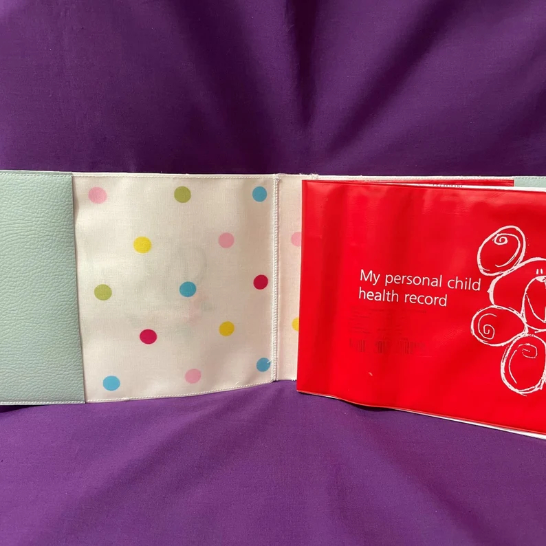 In the Hoop Baby Health Check Red Book Cover Machine Embroidered Design ...