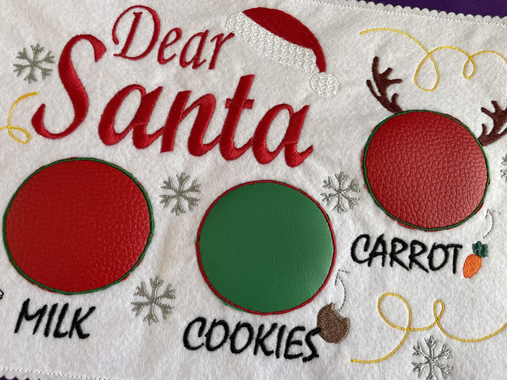 In The Hoop Christmas Eve Mat Digital Download Machine Embroidery ...