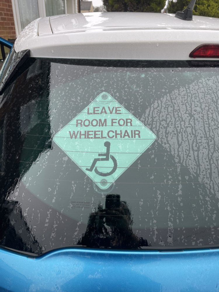 In The Hoop Leave Room For Wheelchair Car Sign Digital Download Machine ...
