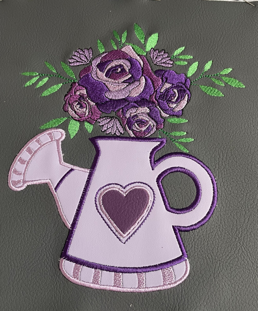 In The Hoop Watering Can Flowers 2 Designs Included Digital Download ...