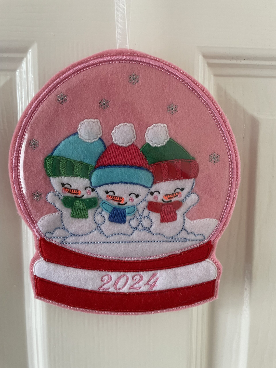 In The Hoop Snowmen Snowglobe Digital Download Machine Embroidery ...