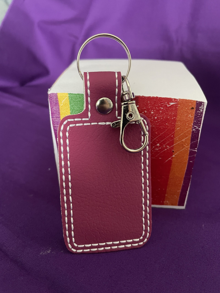 In The Hoop Blank Rectangle Keyring Digital Download Machine Embroidery ...