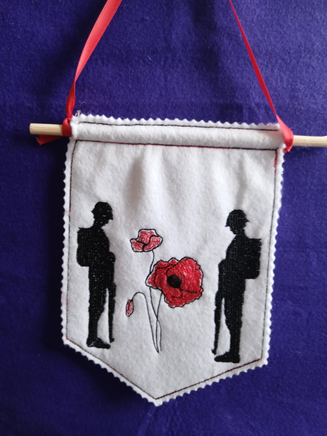 In The Hoop Poppies and Soldiers (2) Door Hanger Digital Download ...