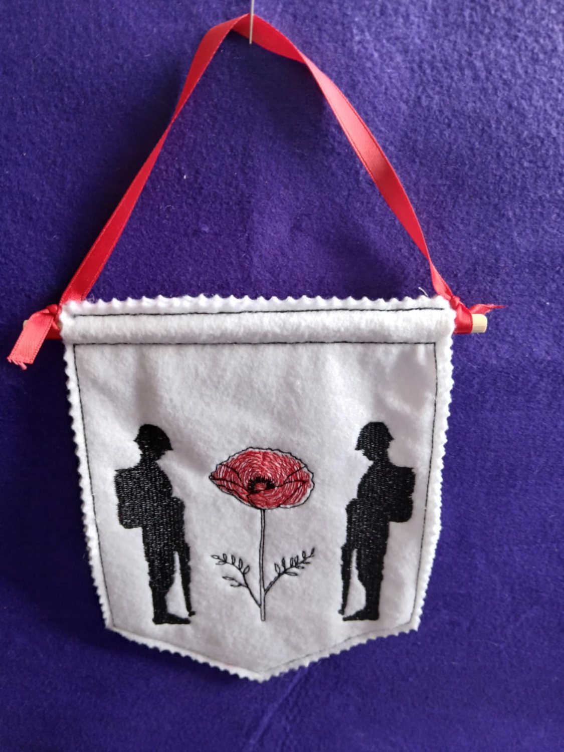 In The Hoop Poppies and Soldiers (1) Door Hanger Digital Download ...