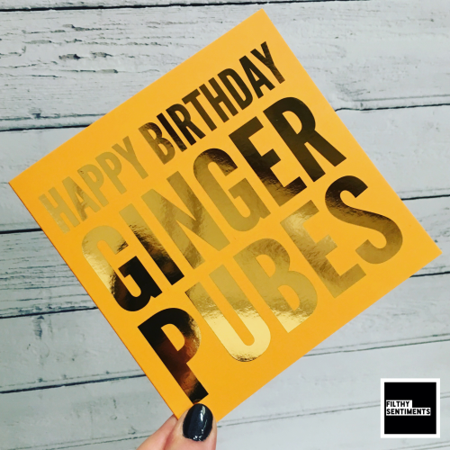 Ginger Pubes Foil Card Fs826 R0022
