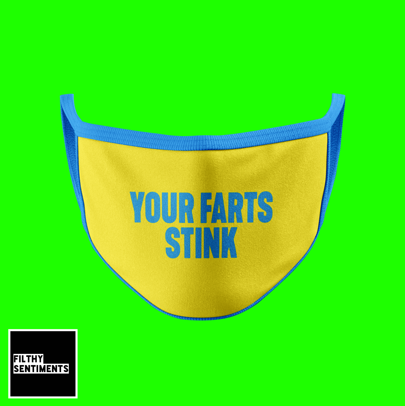 Your farts stink face mask | Funny adult face masks | Joke face mask