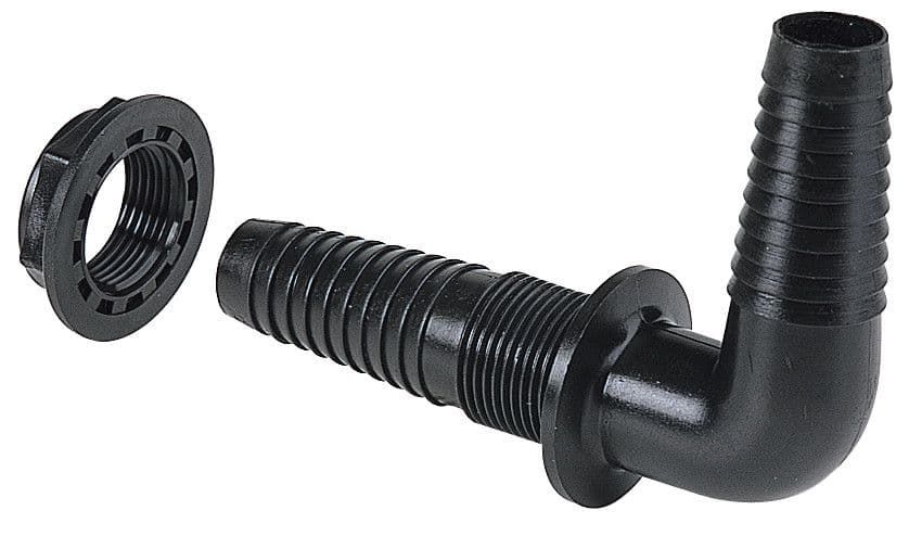 1" (25mm) HOSE ELBOW BULKHEAD NUT IN TANK FITTING