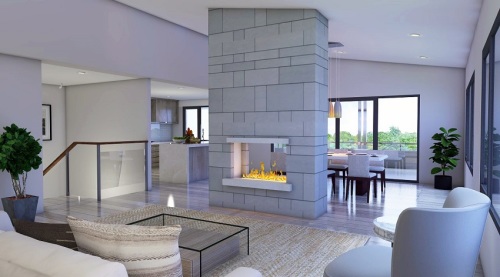 Reverse Living 2 Storey Home Designs With Front Balcony | Front View ...