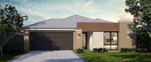 The Ravenswood Narrow Lot Home Design | Rear View Canal Home Designs in ...