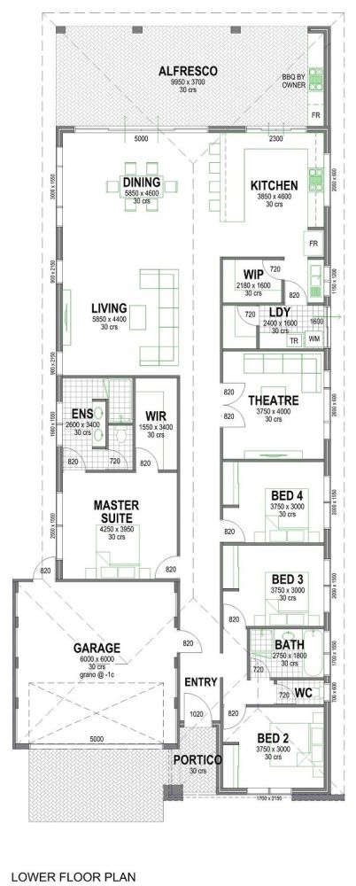 The Ravenswood Narrow Lot Home Design | Rear View Canal Home Designs in ...