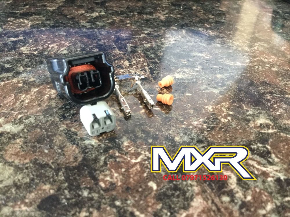 KTM HUSQVARNA SXF EXC-F FC FE FUEL INJECTOR CONNECTOR 2 PIN KEIHIN ...