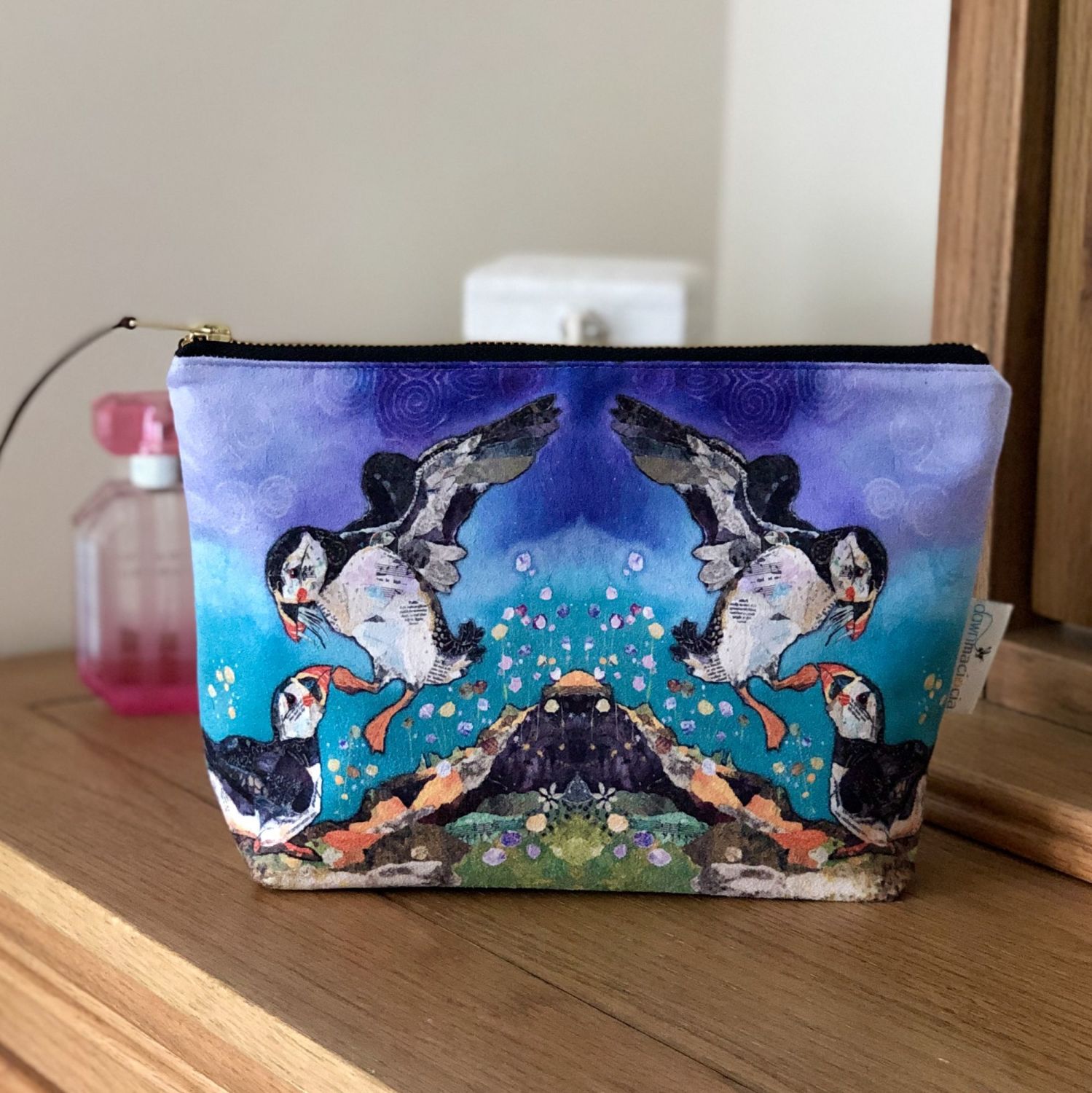 Puffin makeup Bag |Dawn Maciocia