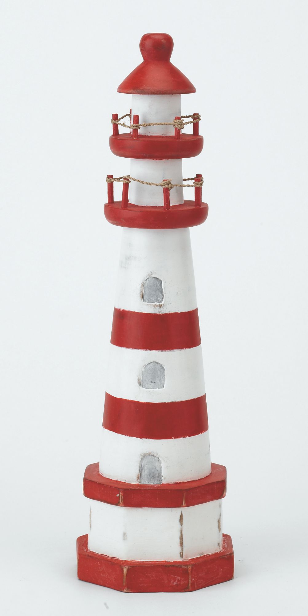 Archipelago Wooden lighthouse in red and white in medium, beautiful ...