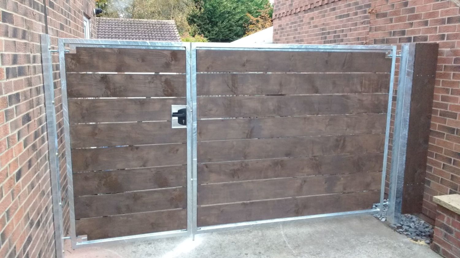 Composite board or wood infill Gates