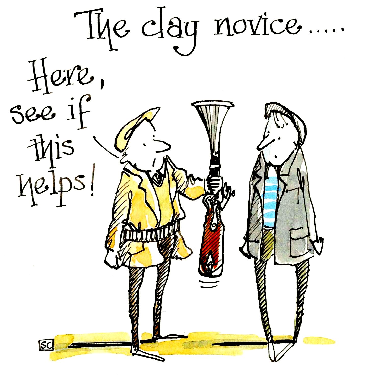 Clay Pigeon Shooting Card | Stephen Cocker Cards