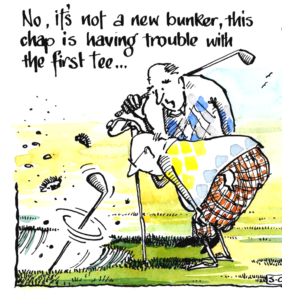 Humorous Golf Card | Stephen Cocker Cards