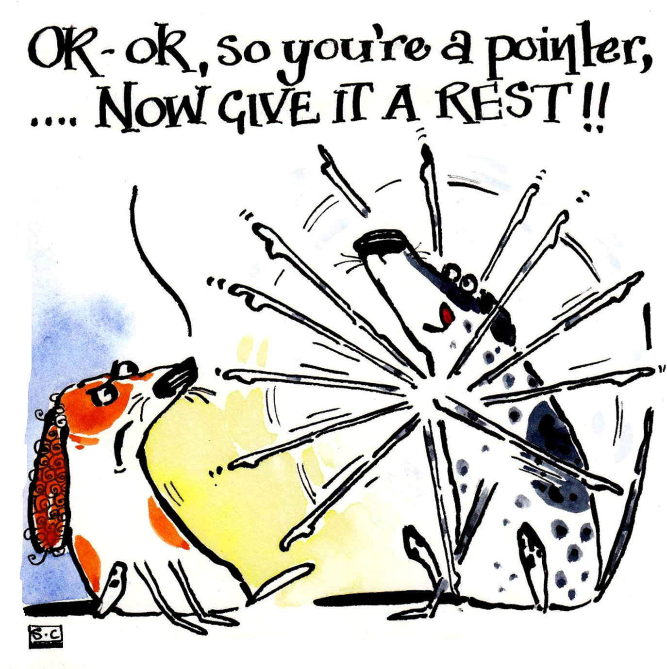 Pointer Birthday Card | Stephen Cocker Cards