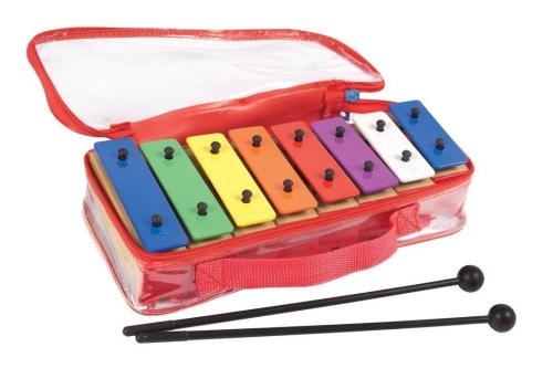 PP Chime Bars 8 Notes Coloured in Bag