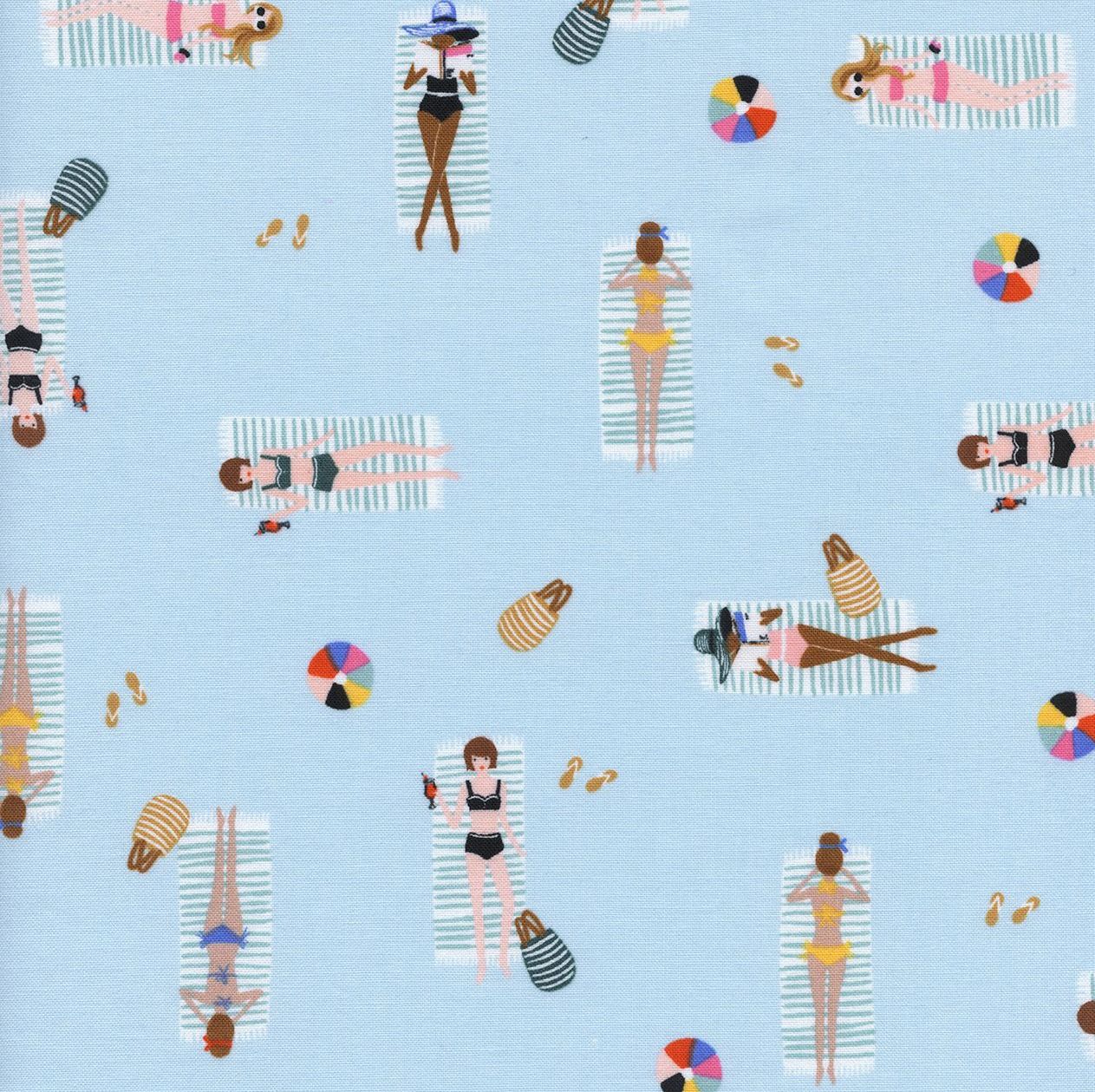 Andie's Minis Adventure Tiny Burly Beavers Lumberjack Beaver Cotton Fabric