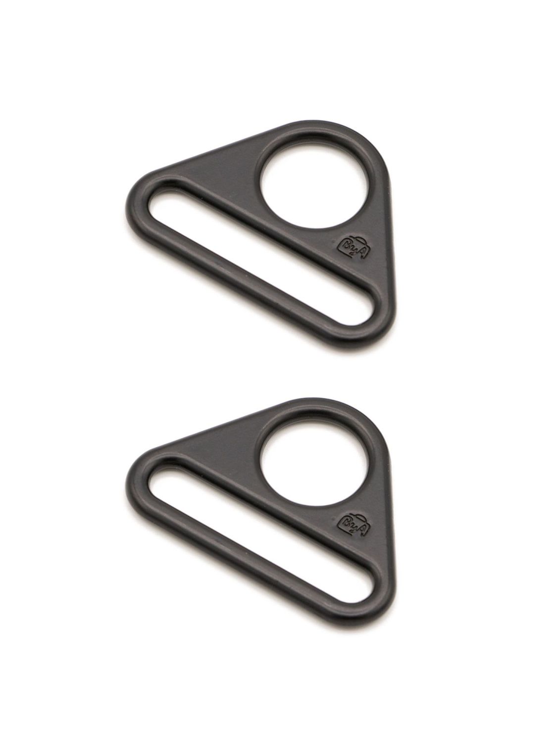 By Annie 1.5in Flat Triangle Ring Black - 2 Pack