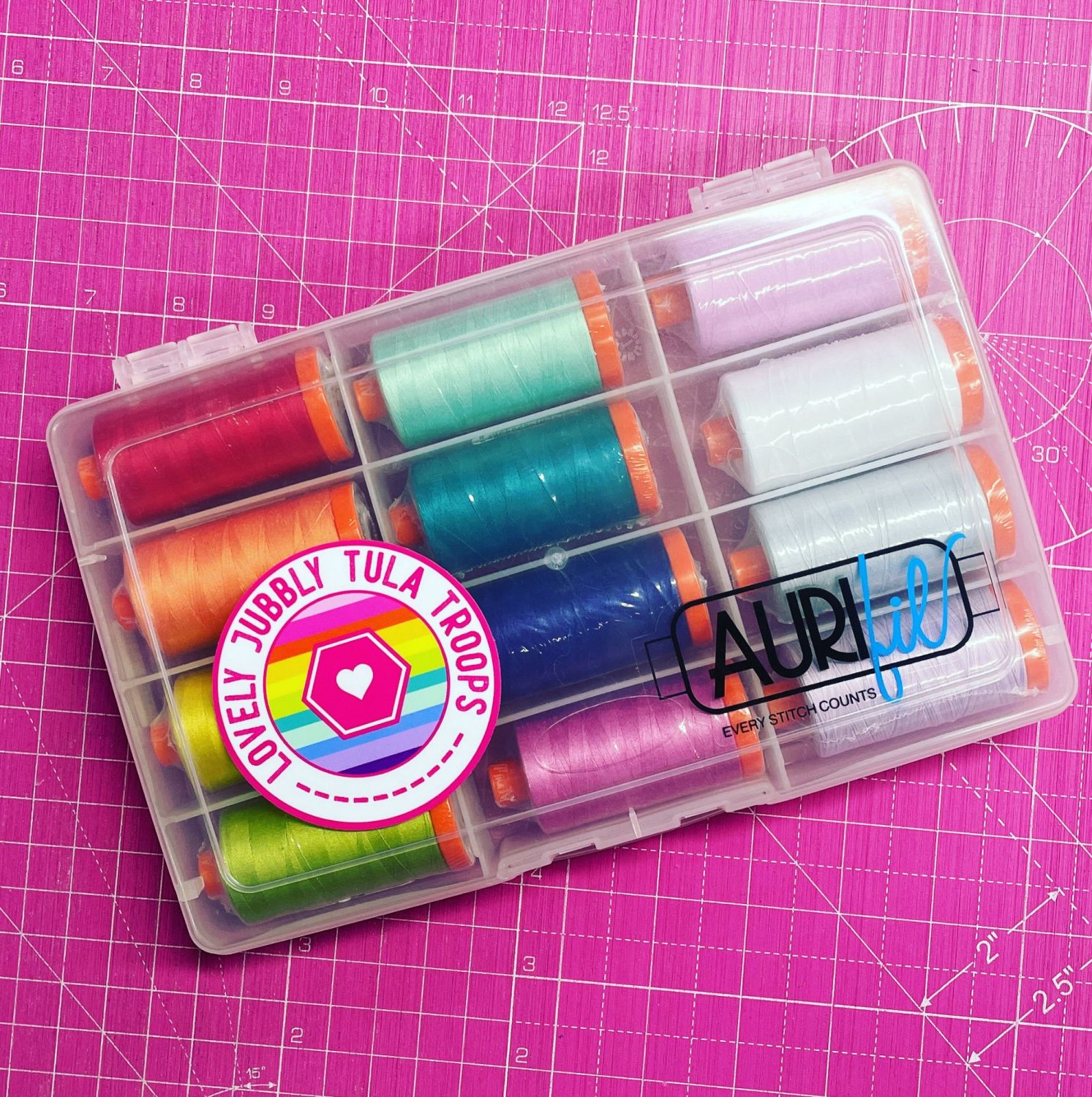 Lovely Jubbly Tula Troops Collection Aurifil Cotton Thread 12 Large ...