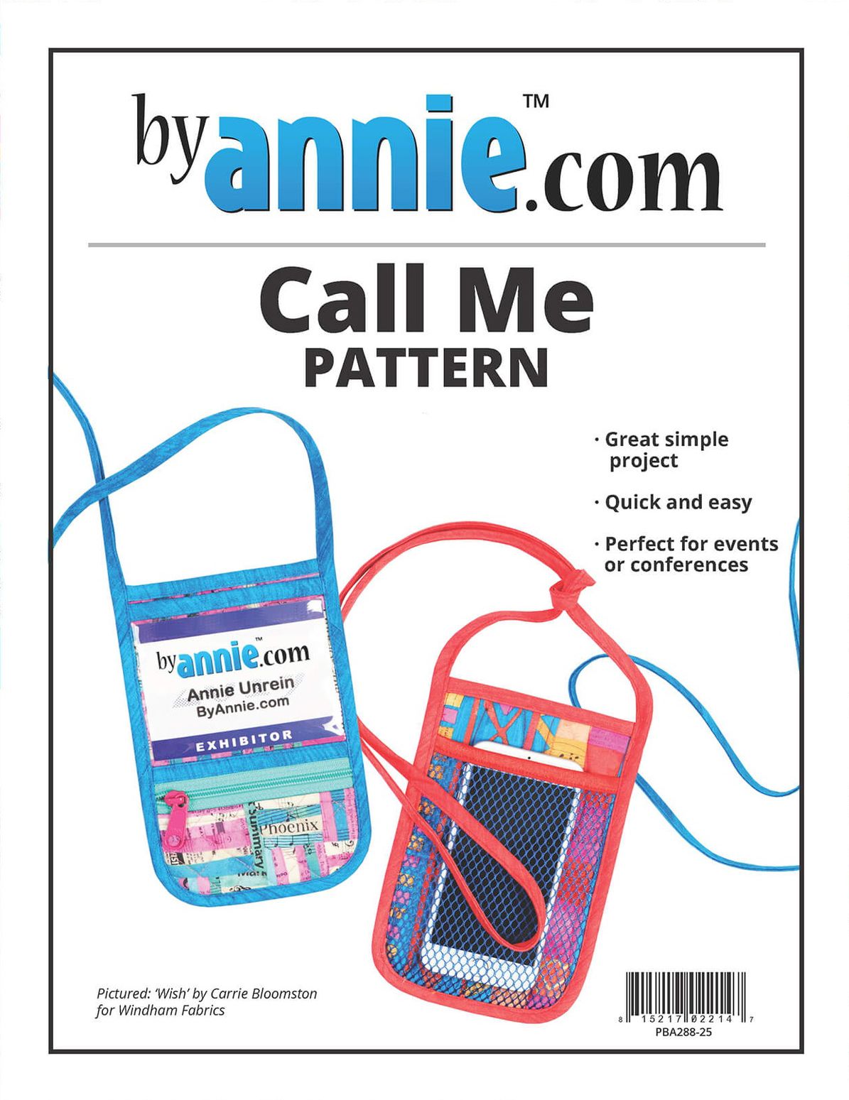 ByAnnie Call Me Pattern PBA288