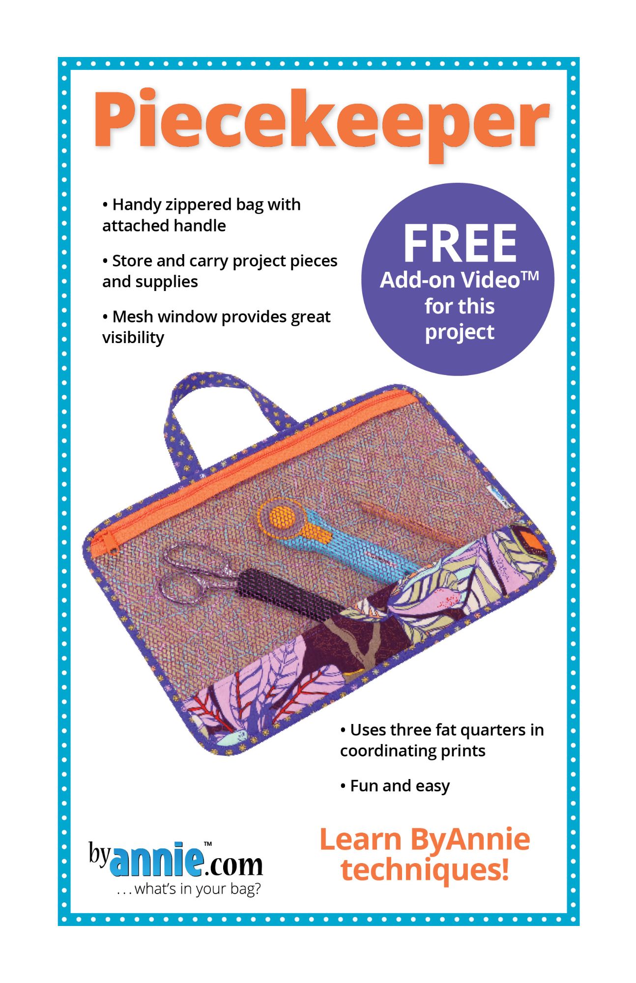 ByAnnie Piecekeeper Project Bag Pattern PBA281