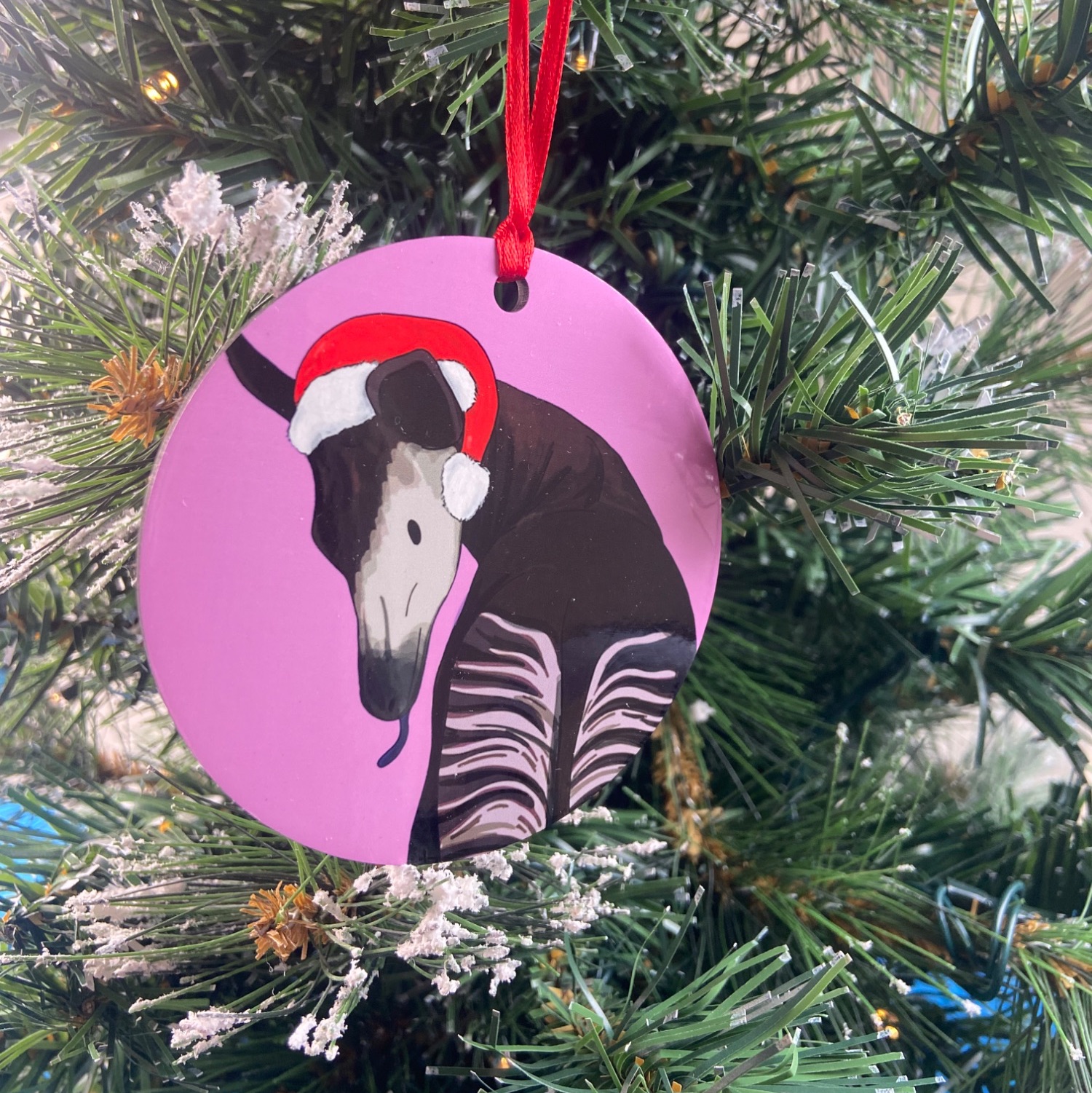 Okapi christmas decoration
