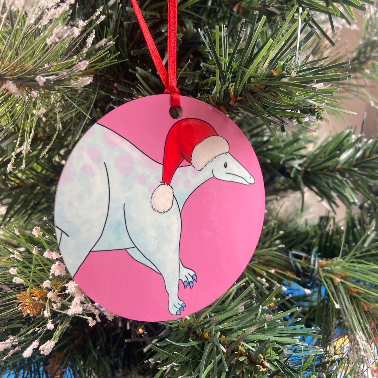 Parasaurolophus christmas decoration