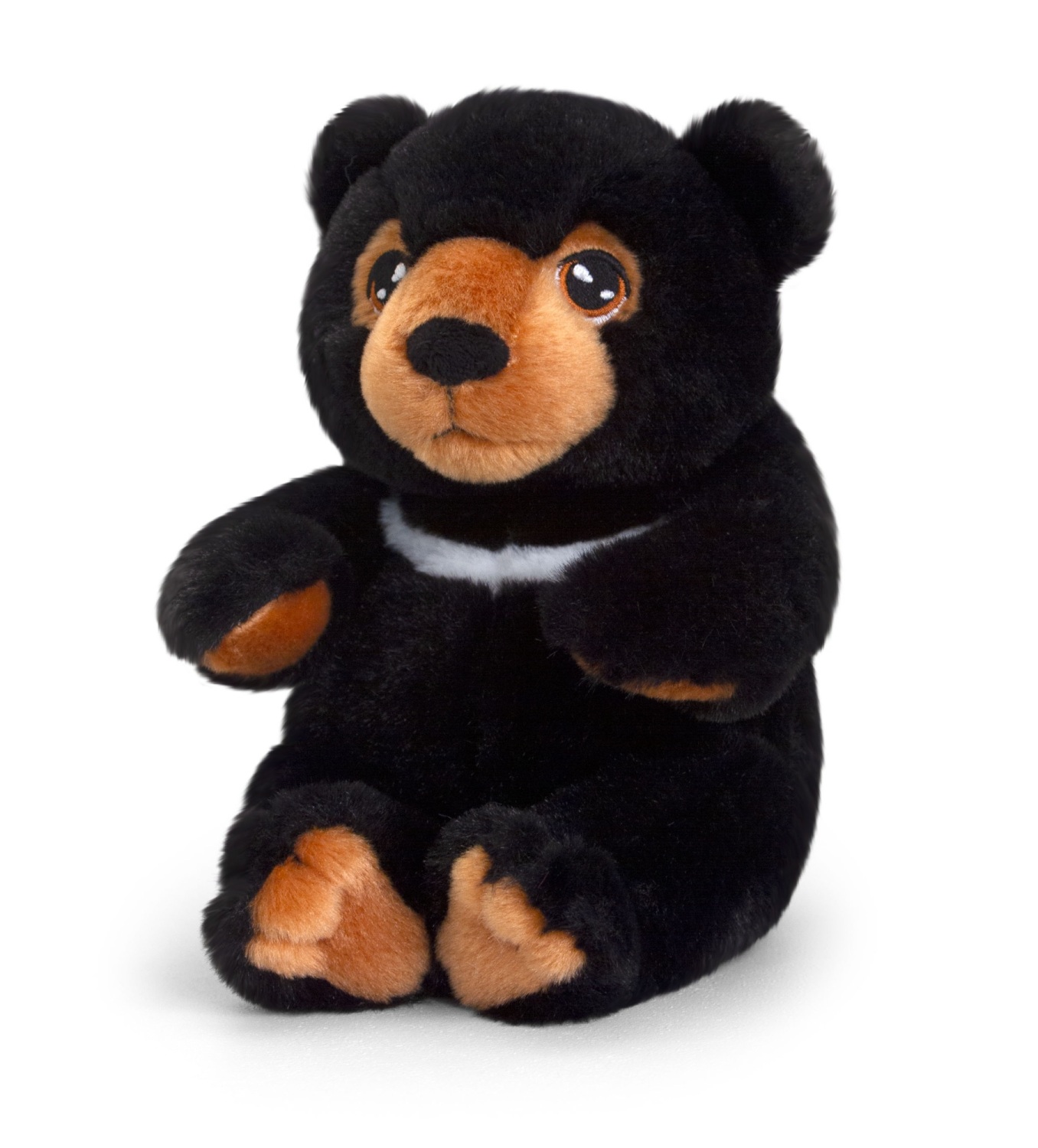 eco Black Bear cuddly soft toy made from recycled plastic