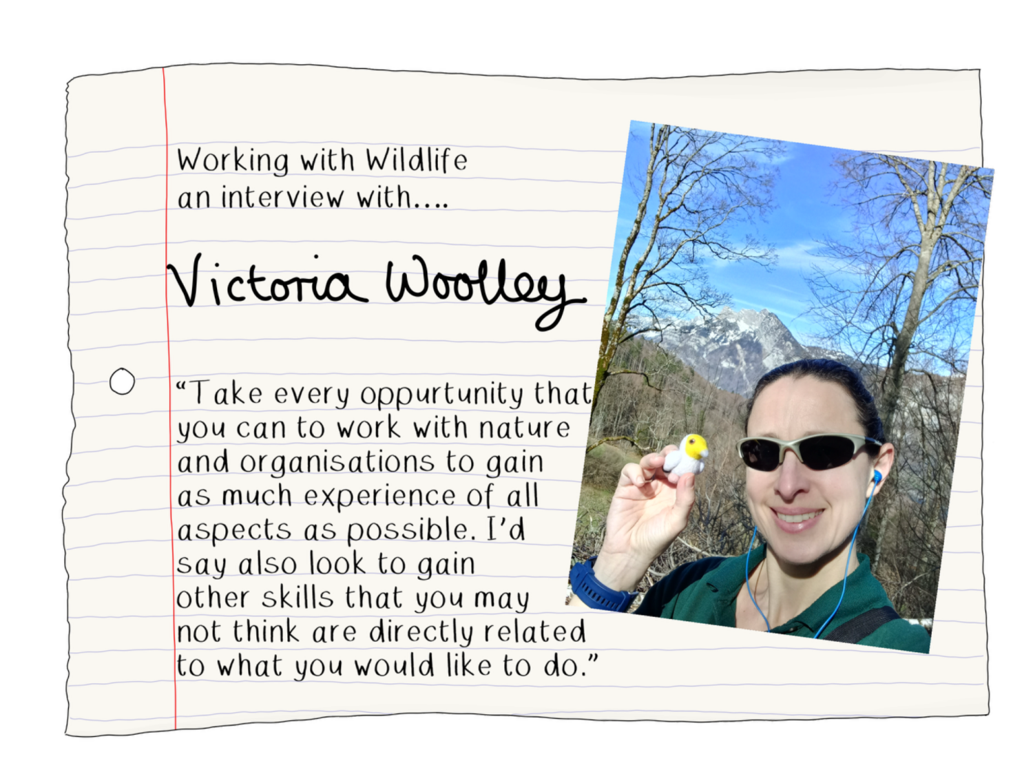 Working with Wildlife - An interview with Victoria Woolley - Button and ...