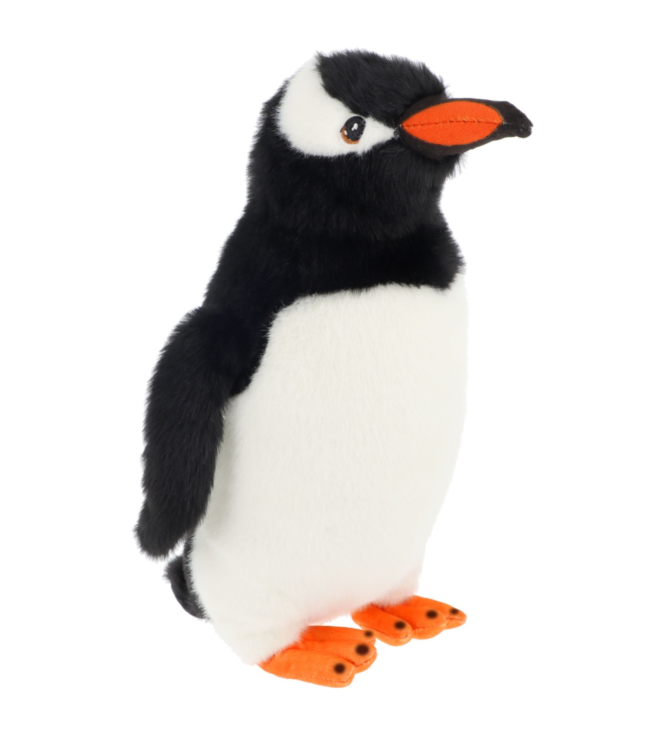 Eco Gentoo penguin cuddly soft toy made from recycled plastic