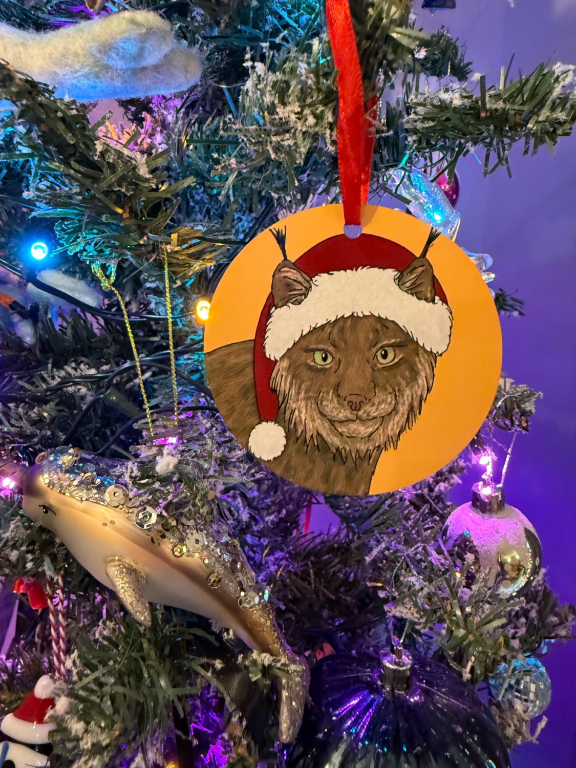 Lynx Christmas Decoration