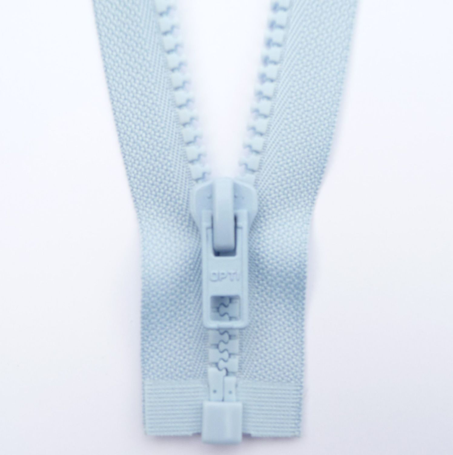 22" Pale Blue Chunky Open Ended Plastic Zip | Heavy Weight Zippers ...