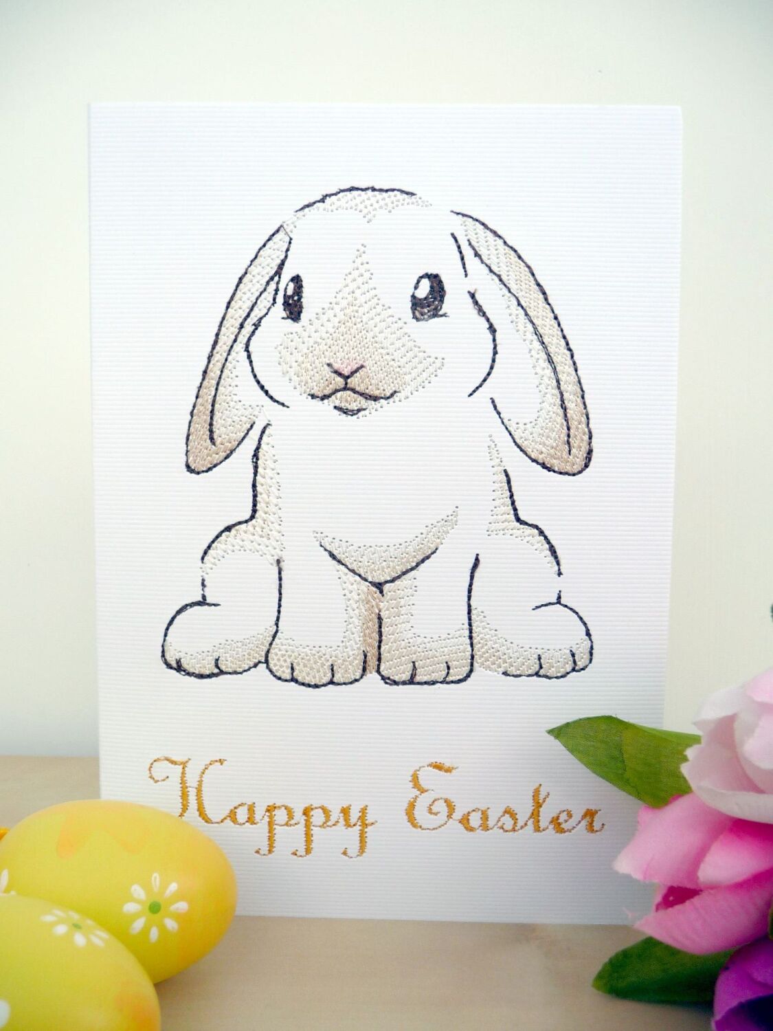 Hand Made Embroidered Easter Cards | Not On The High Street