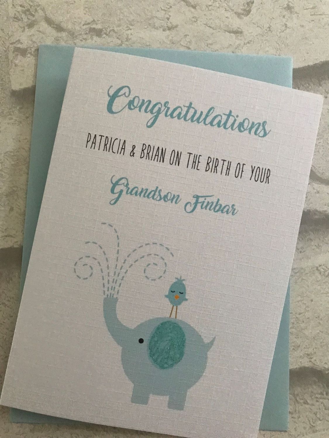 New Grandson Congratulations Card