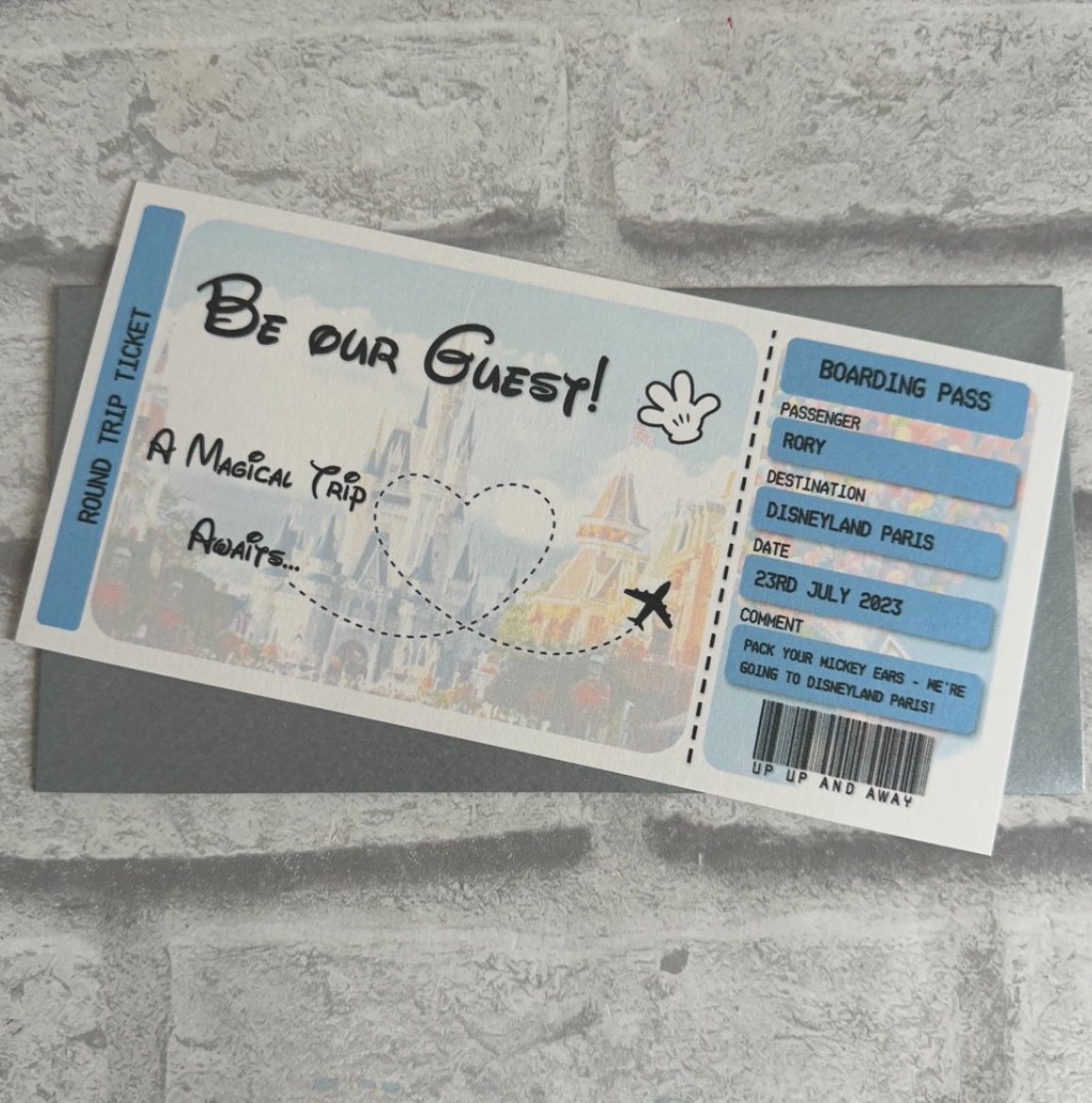 Disney Boarding Pass, Boarding Ticket, Destination Boarding Pass ...