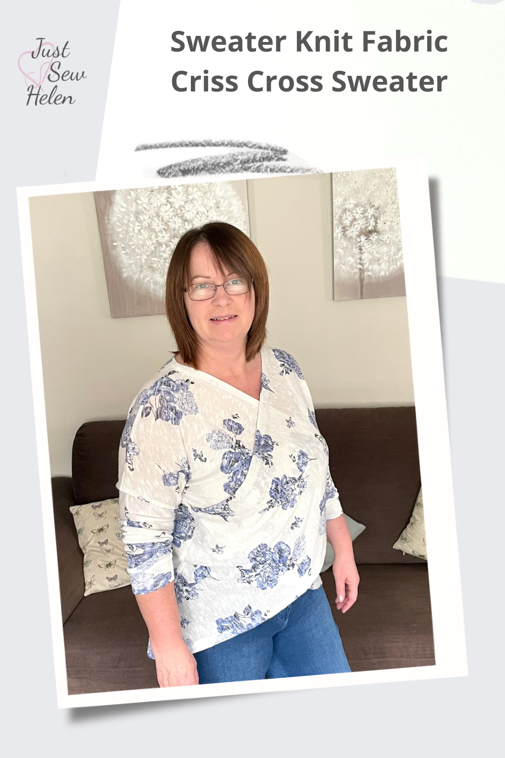 Criss Cross Sweater - DIBY Patterns - Just Sew Helen's Sewing Diary