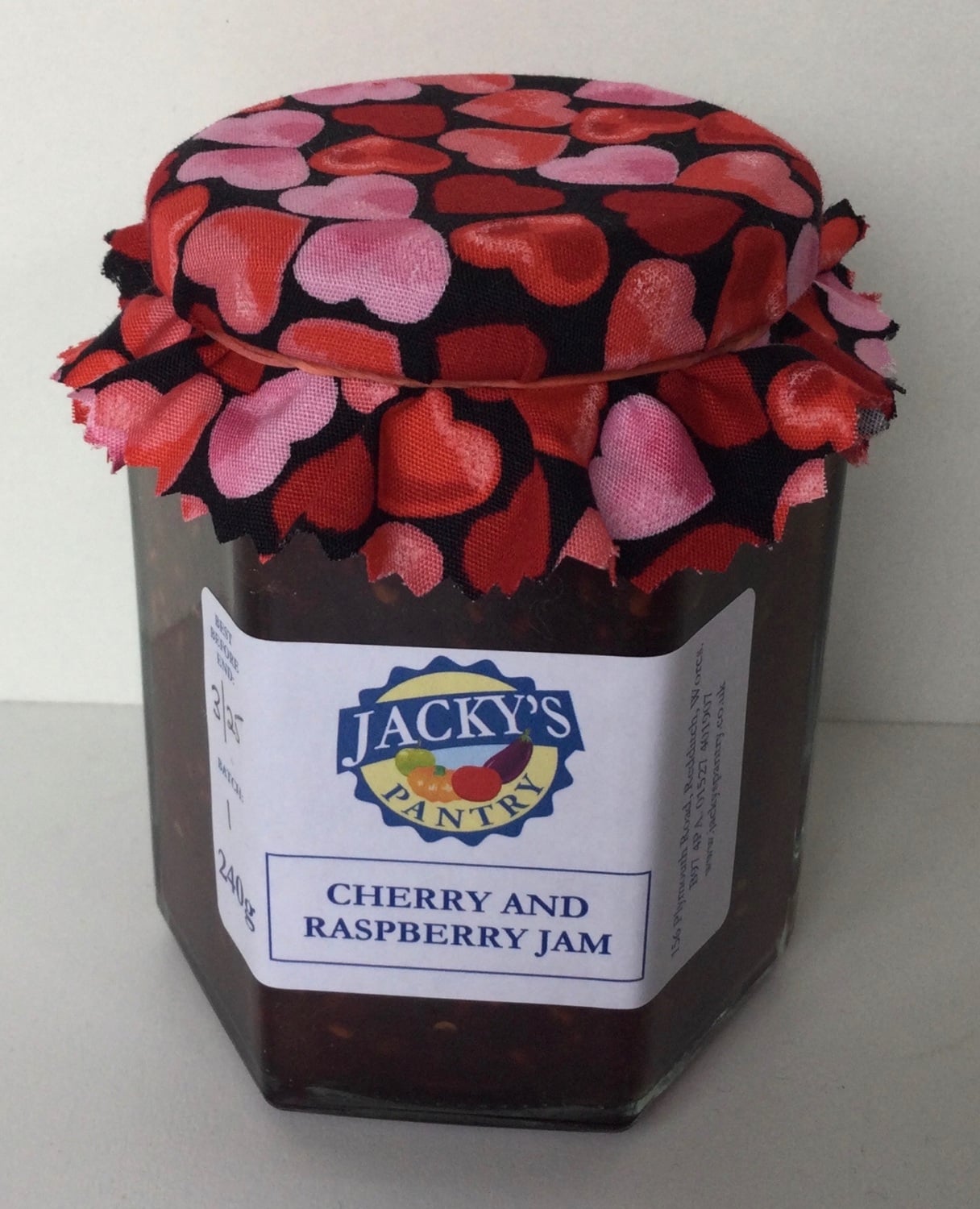 Jacky's Pantry Homemade Cherry and Raspberry Jam