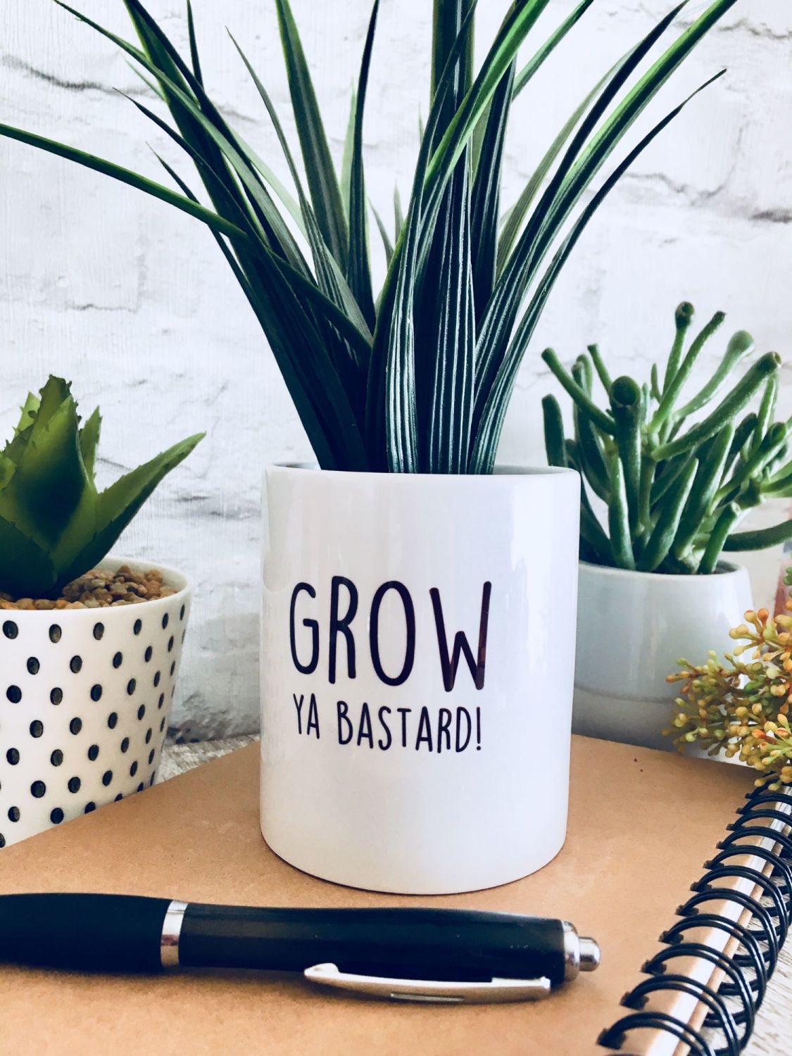 Grow, Ya Bastard Plant Pot