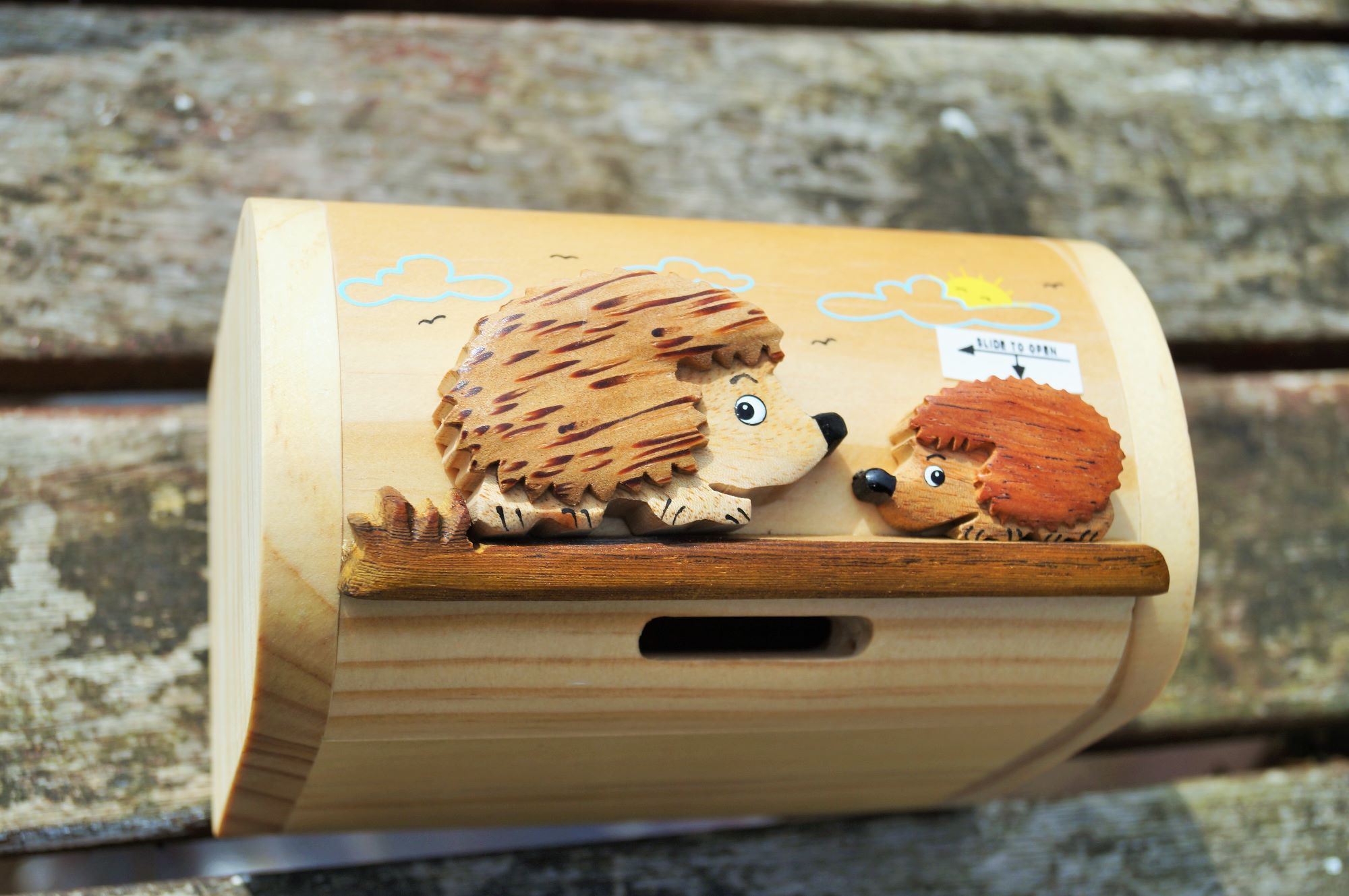 Childrens wooden money box, personalised money box, train money box ...