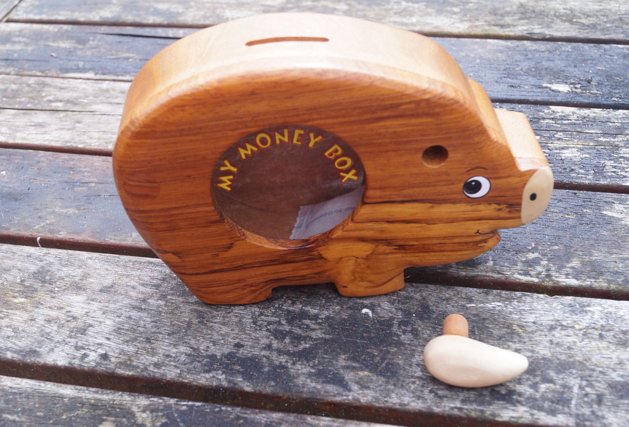 Childrens wooden money box, personalised money box, train money box ...