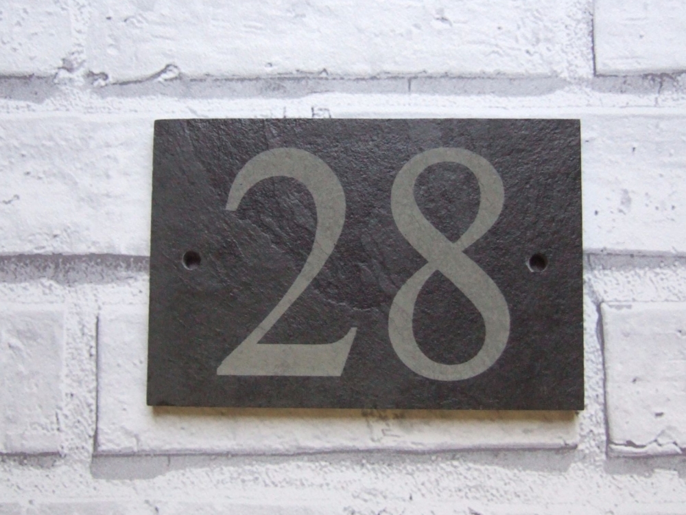 Two Digit Slate Number Block