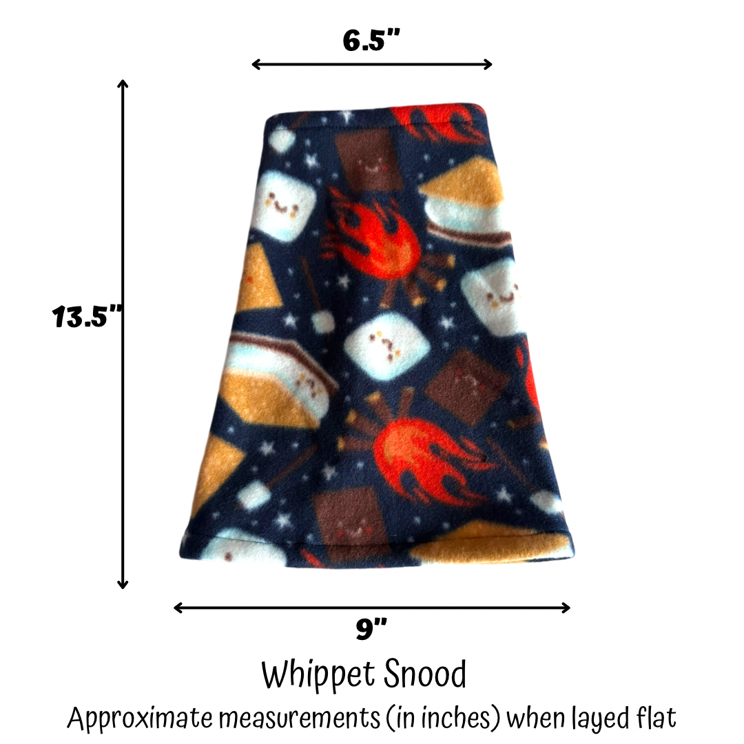 Ready Made - Grey Stars Fleece Whippet Snood