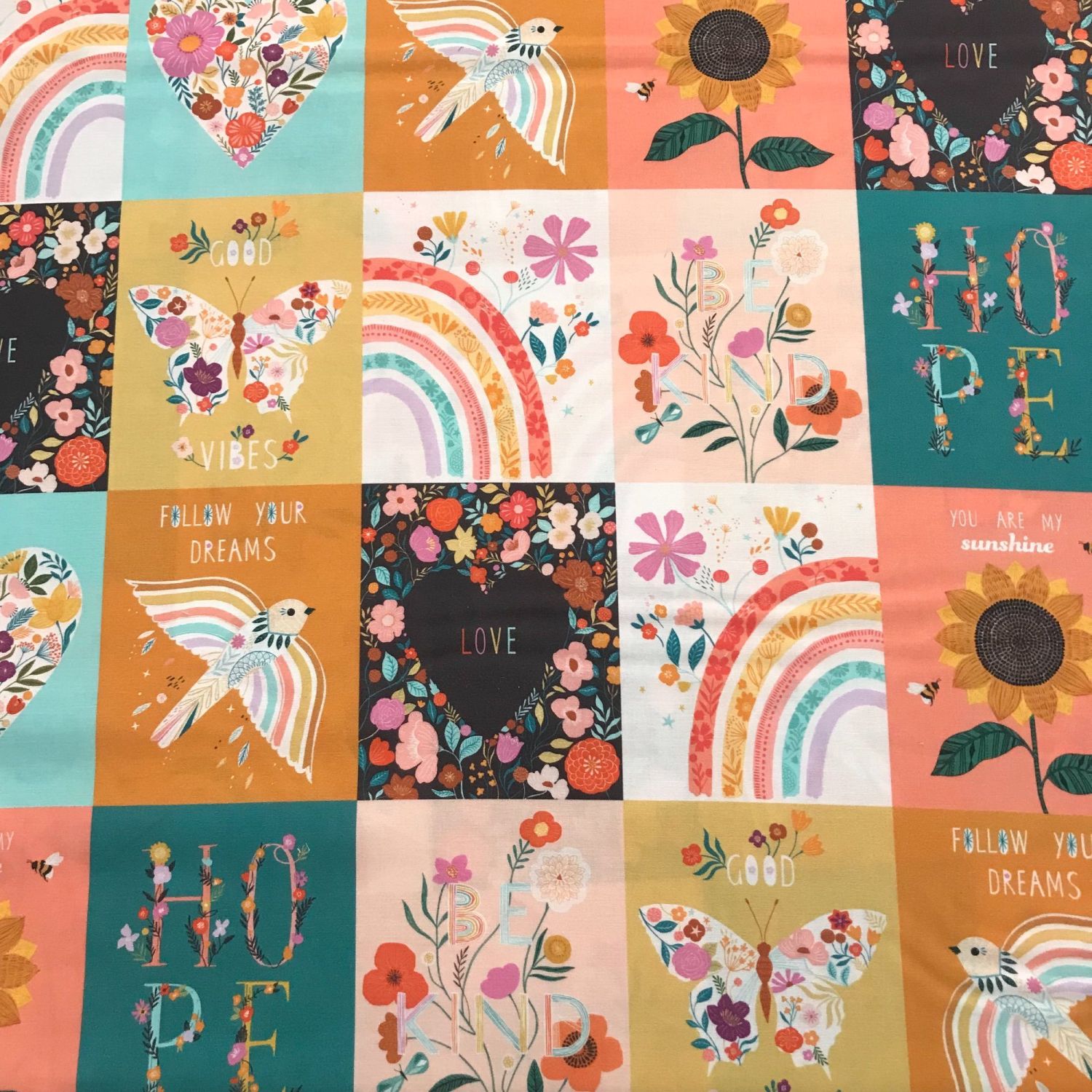 Beach Huts - Organic Cotton Fabric- Craft Cotton Company- Flo-Jo Fabrics